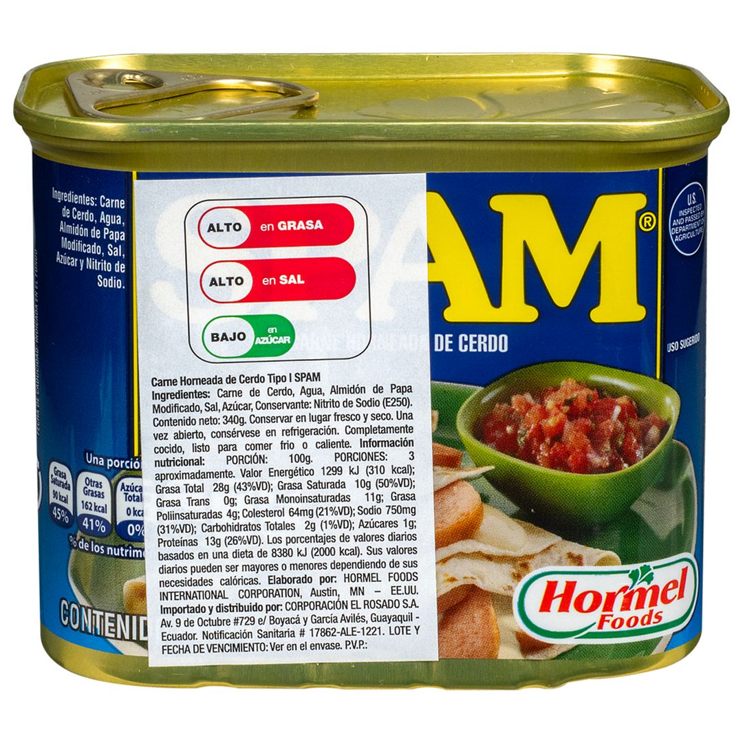 Carne Horneada de Cerdo en Lata Spam 340g - 985853
