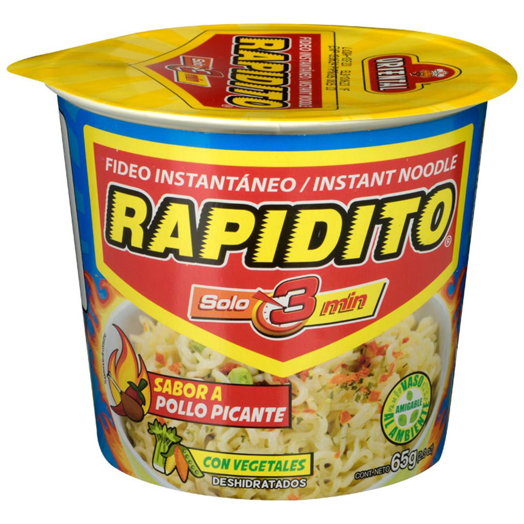Fideo Instantáneo Rapidito Pollo Picante 65g - 985892