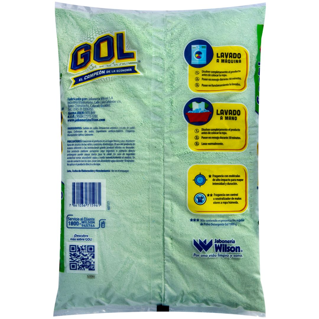 Detergente en Polvo Gol Limón 1.2 kg - 987106