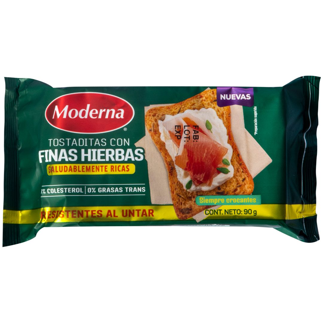 Tostadas Moderna Finas Hierbas 90g - 988749