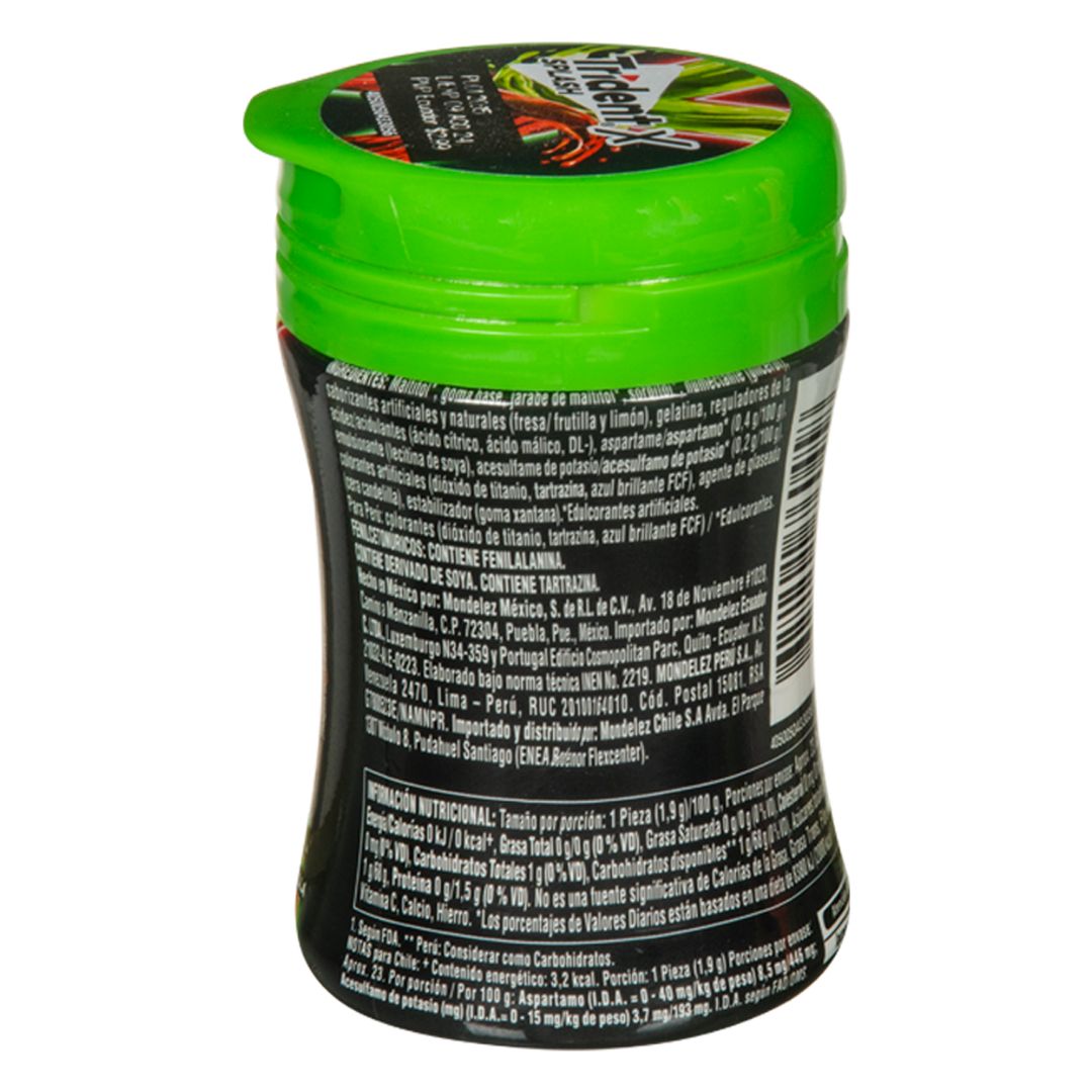 Chicle Splash Trident en Botella 44.6g - 988762