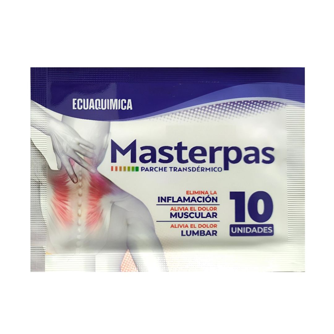 Parche Masterpas Tránsdermico - 10 Unidades - 989338