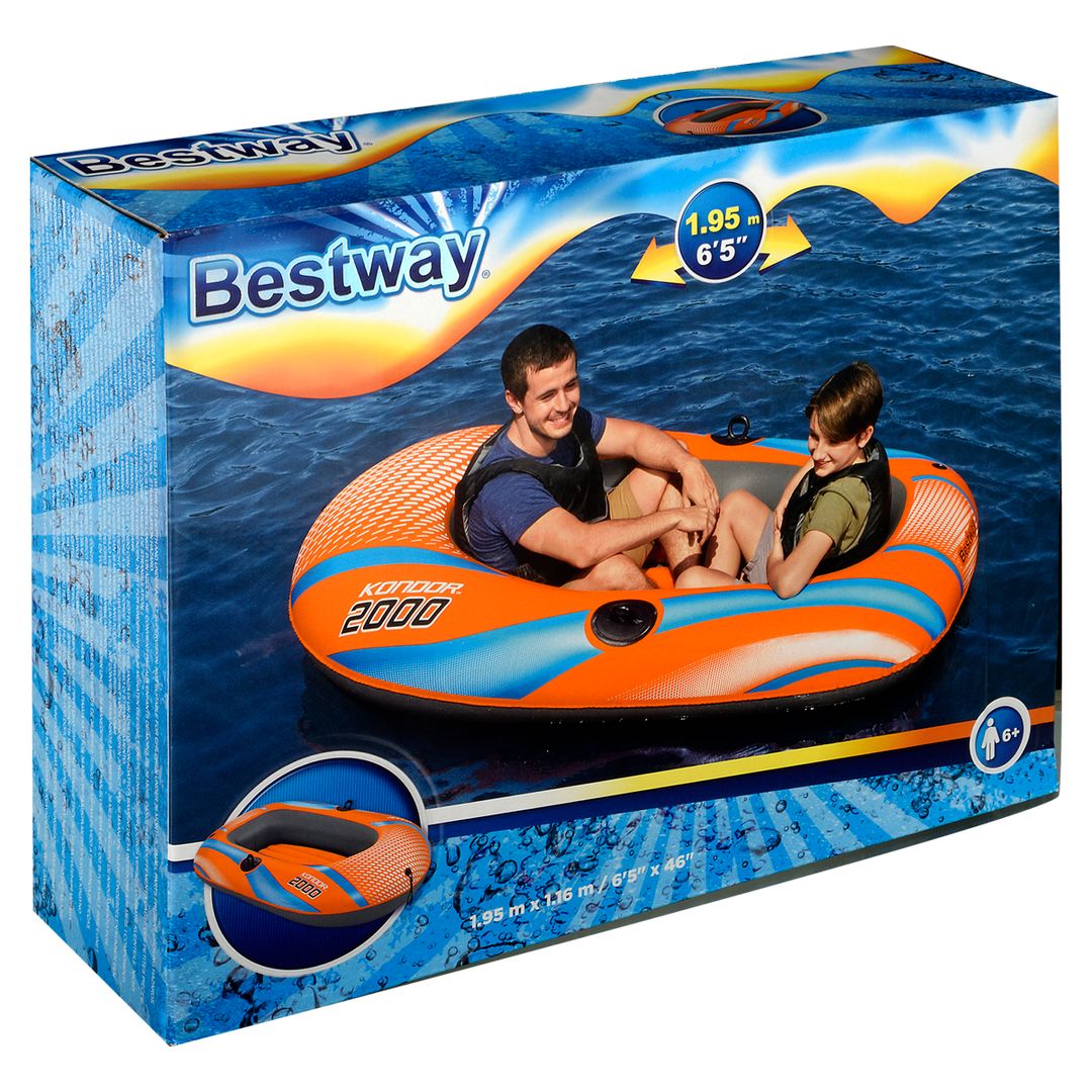 Bote Inflable Bestway Kondor 2000 Raft Set 1.95m - 989376