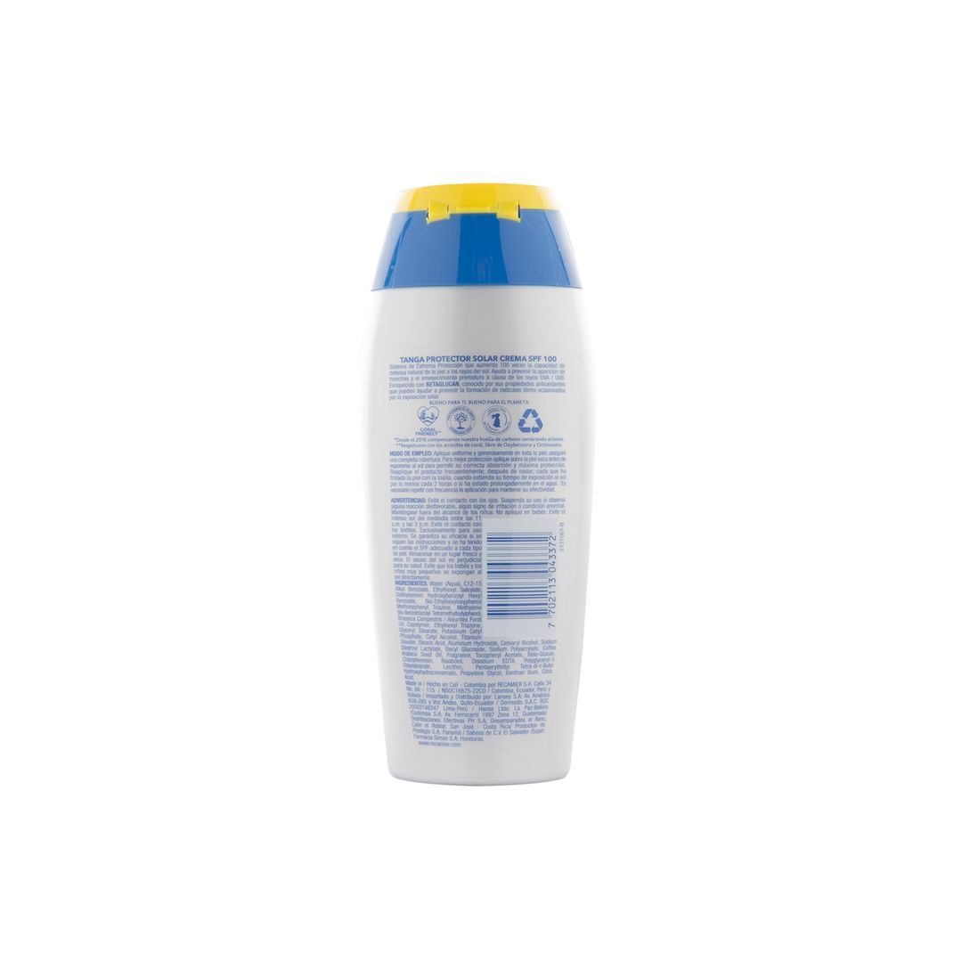 Protector Solar en Crema Tanga SPF100 - 130 ml - 989482