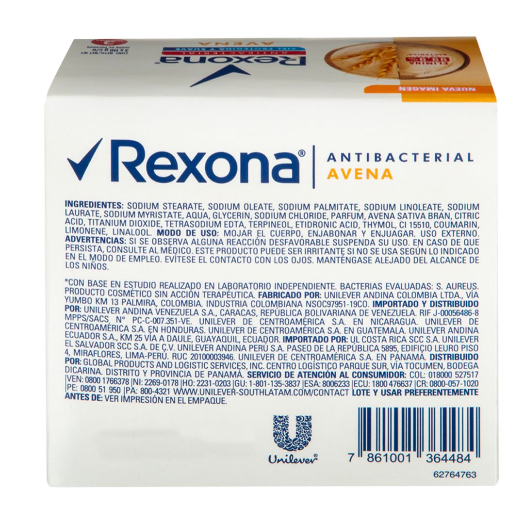 Pack 3 uds Jabón Antibacterial Rexona 110g - 989515