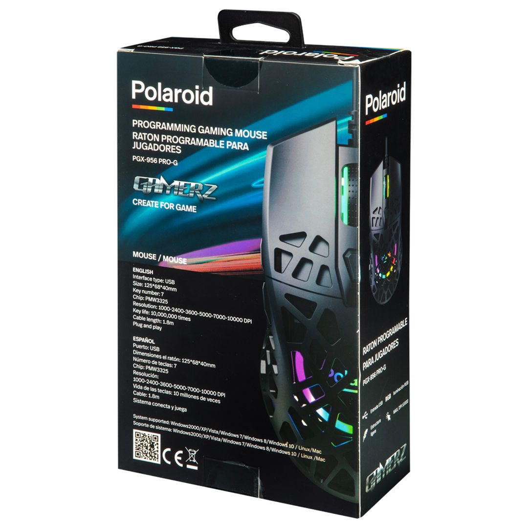 Mouse Gaming Polaroid PGX-956PRO/G Negro - 989960