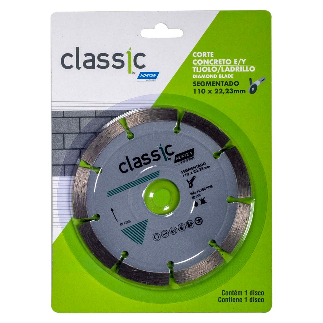Disco Diamantado Norton Classic Segmentado 4-1/2x7/8" - 990106