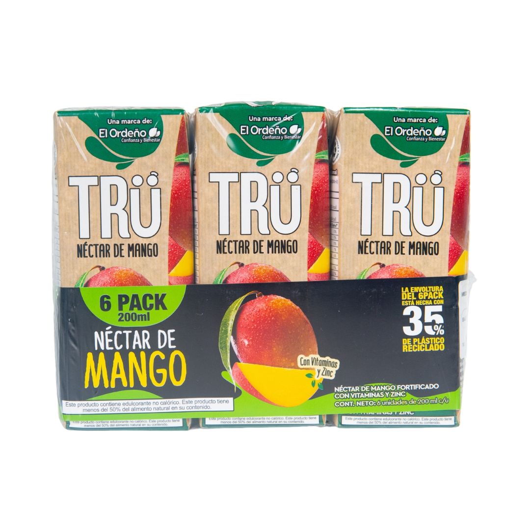 Pack 6 Uds Jugo Néctar Tru Mango 200ml - 991585