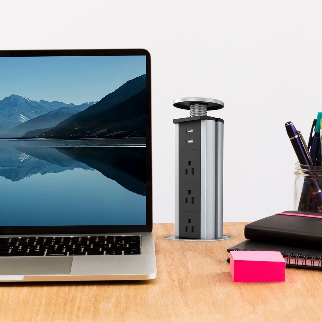 Tomacorriente Multiple Empotrable Good Choice Negro Vertical 3 Tomas ...