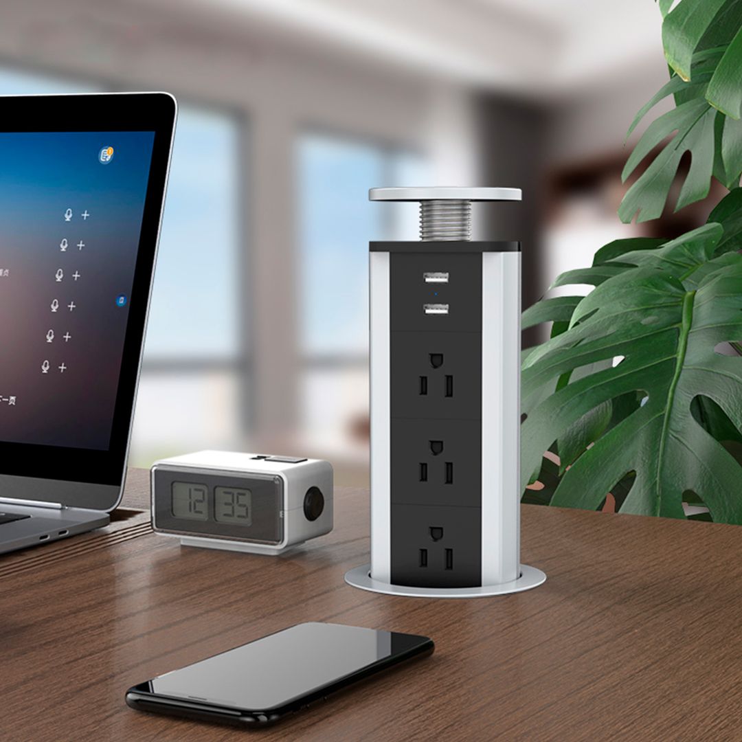 Tomacorriente Multiple Empotrable Good Choice Negro Vertical 3 Tomas ...