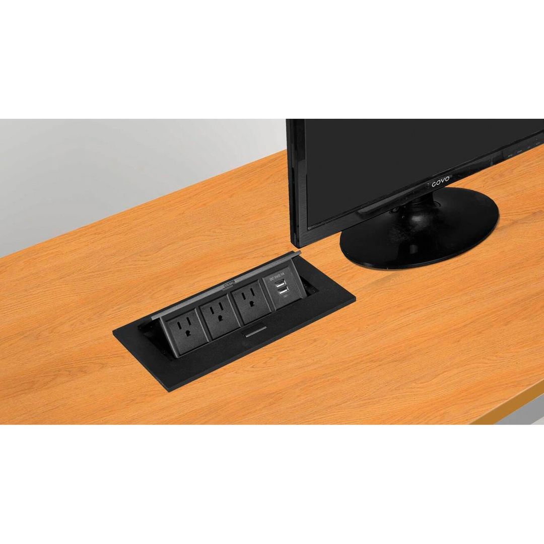 Tomacorriente Multiple Empotrable Good Choice Negro Horizontal 3 Tomas ...