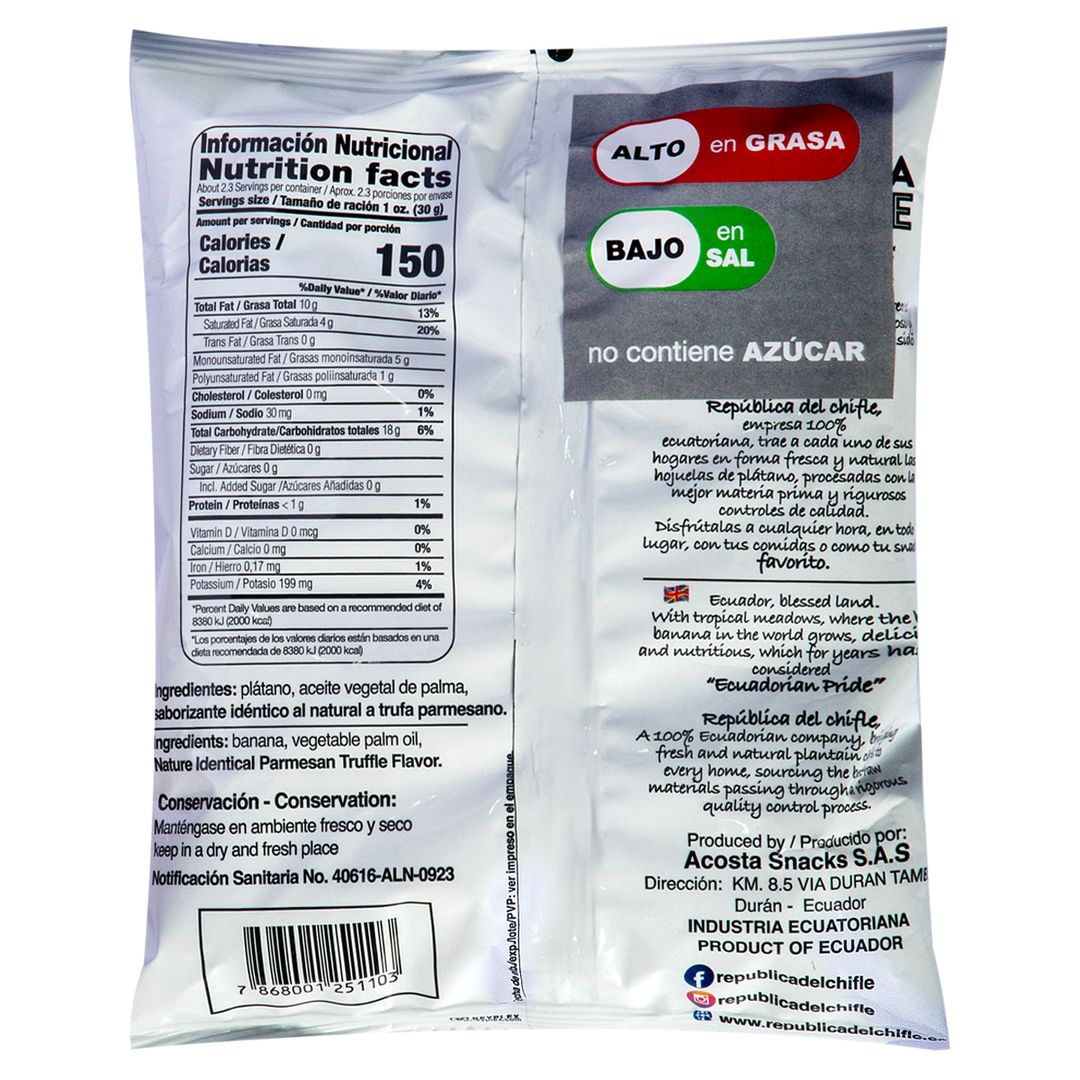 Chifle Truffle Parmesan República del Chifle 71g - 995080