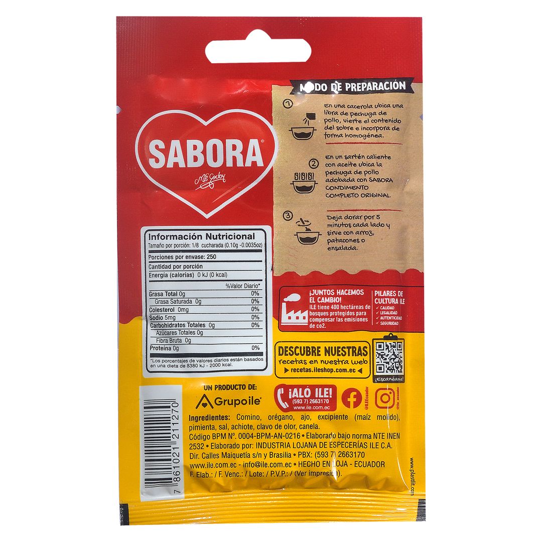 Condimento Completo Sabora 25g - 997782