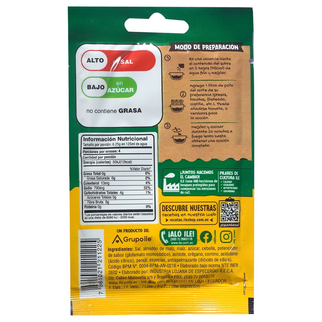 Condimento para Pollo Sabora 25g - 997785