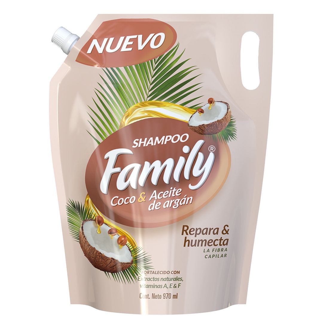 Shampoo Family Coco con Aceite de Argán Doypack 1000ml - 997977