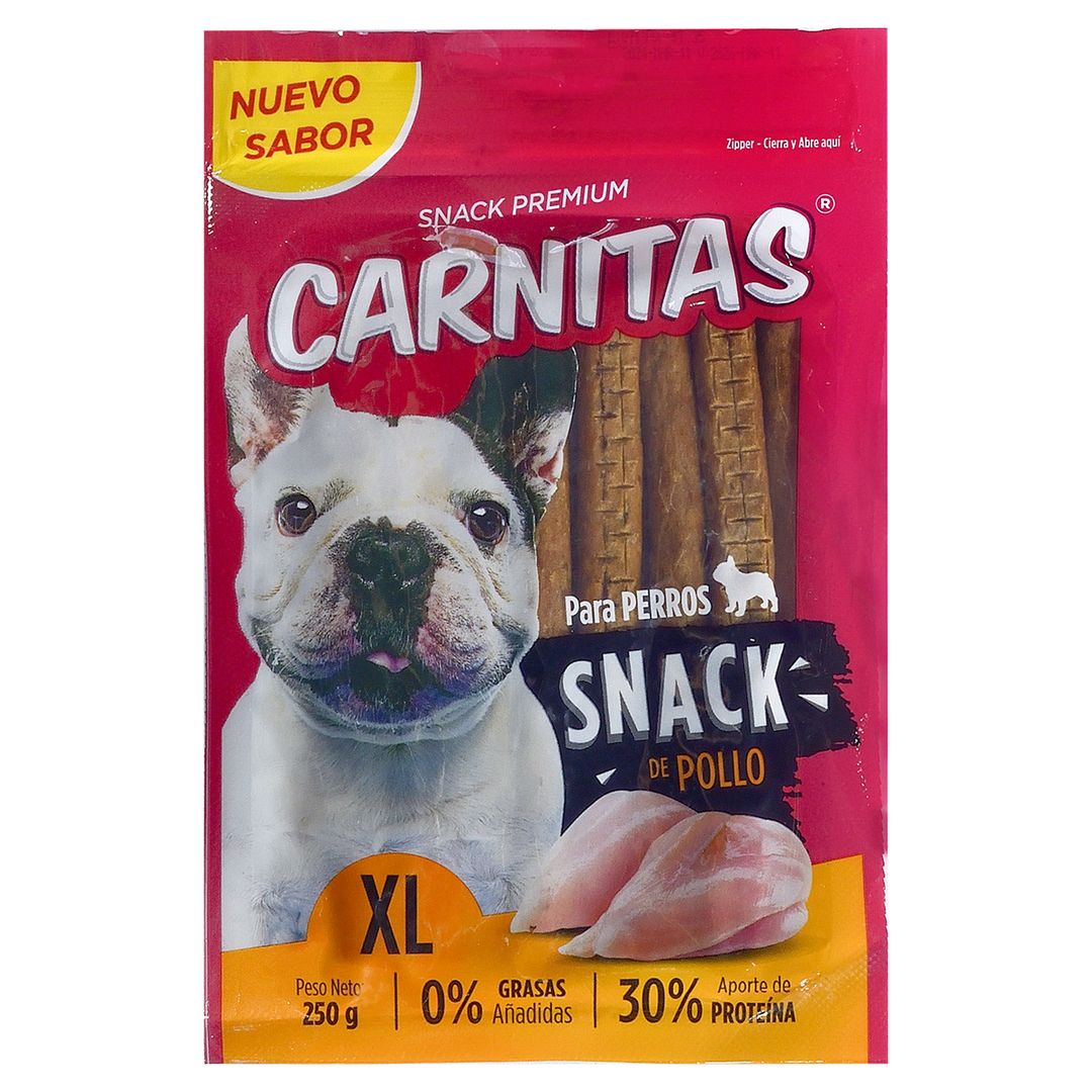 Snack para Perro Carnitas Pollo XL 250g - 998235