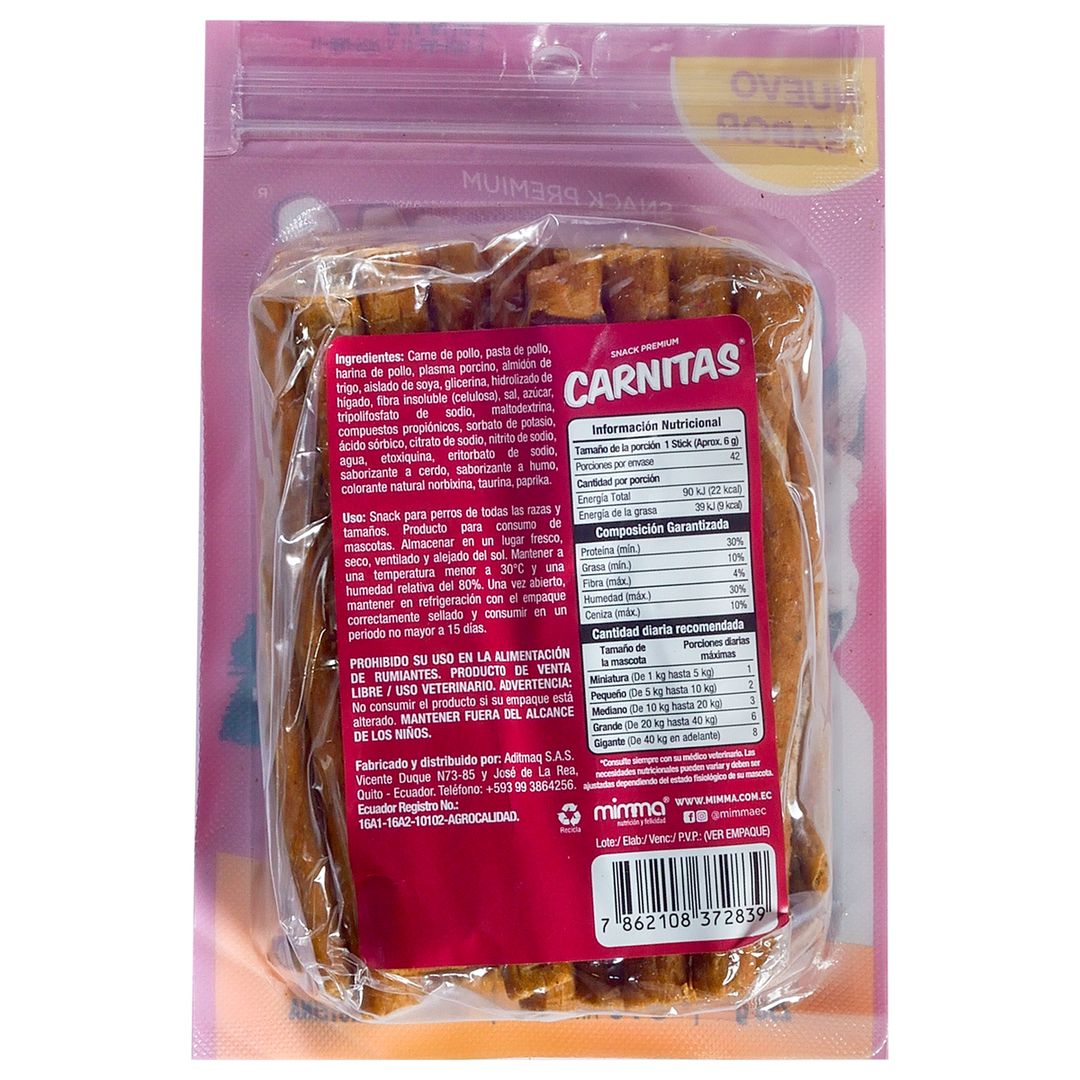 Snack para Perro Carnitas Pollo XL 250g - 998235