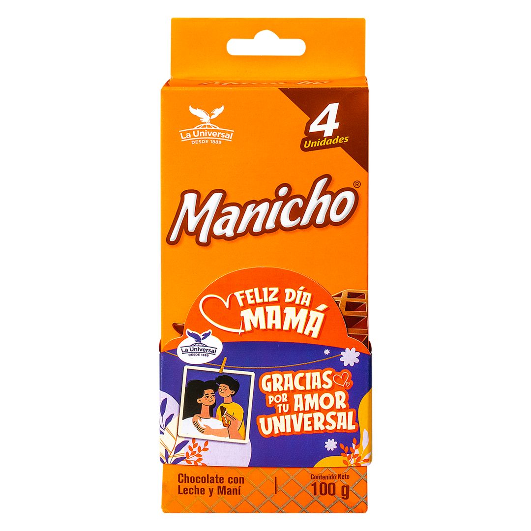 Pack 4 Uds Chocolate Manicho 25g - 998649