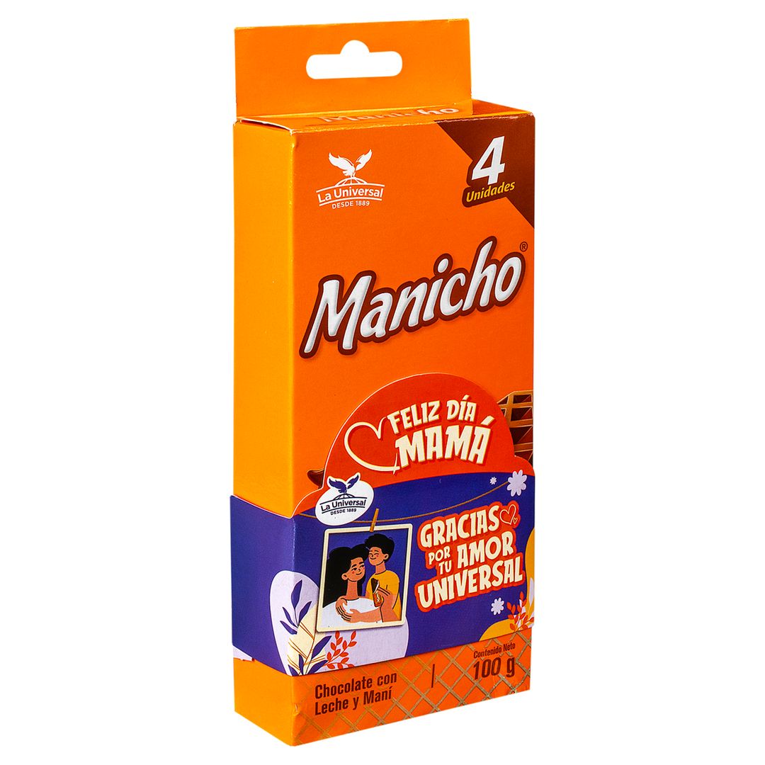 Pack 4 Uds Chocolate Manicho 25g - 998649