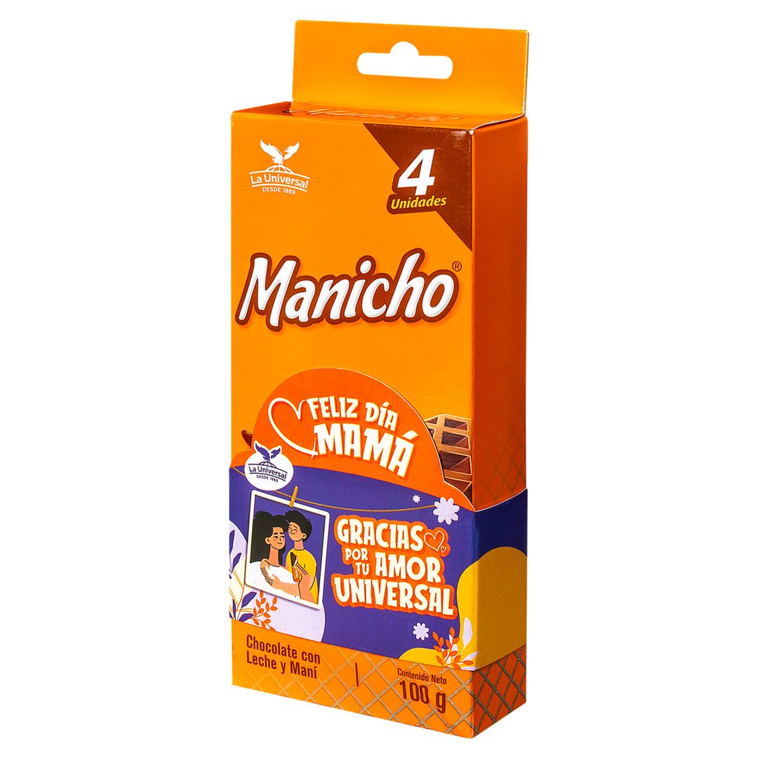 Pack 4 Uds Chocolate Manicho 25g - 998649