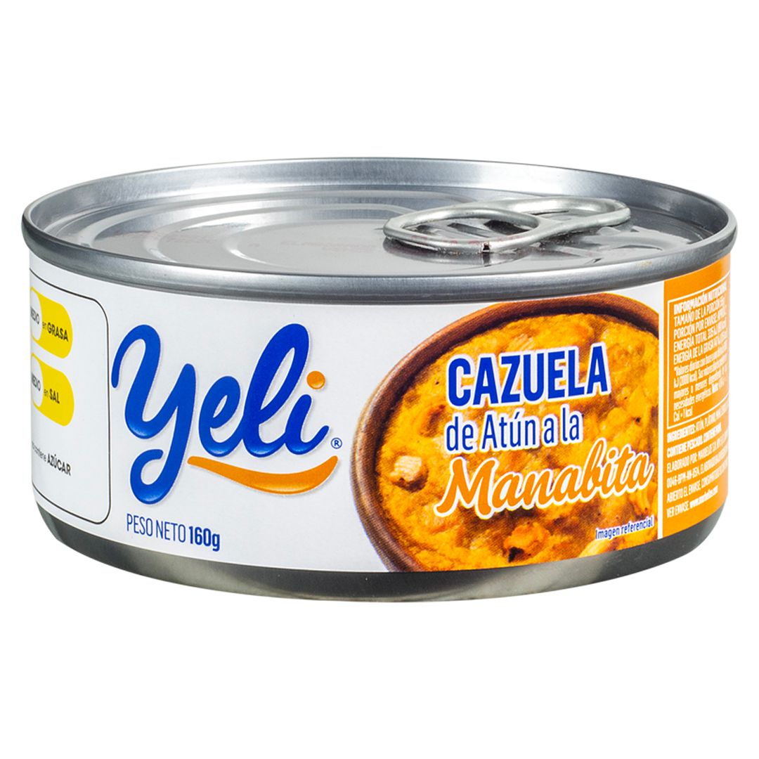 Cazuela de Atún a lo Manabita Yeli 160g - 999570