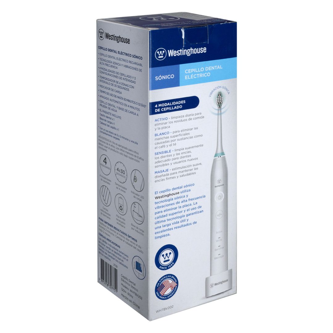 Cepillo Dental Eléctrico Westinghouse Recargable 1600mAh Blanco - 1000009