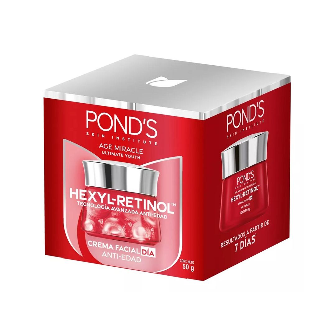 Crema Facial Pond's Antiedad Age Miracle con Hexyl-Retinol Día 50g ...
