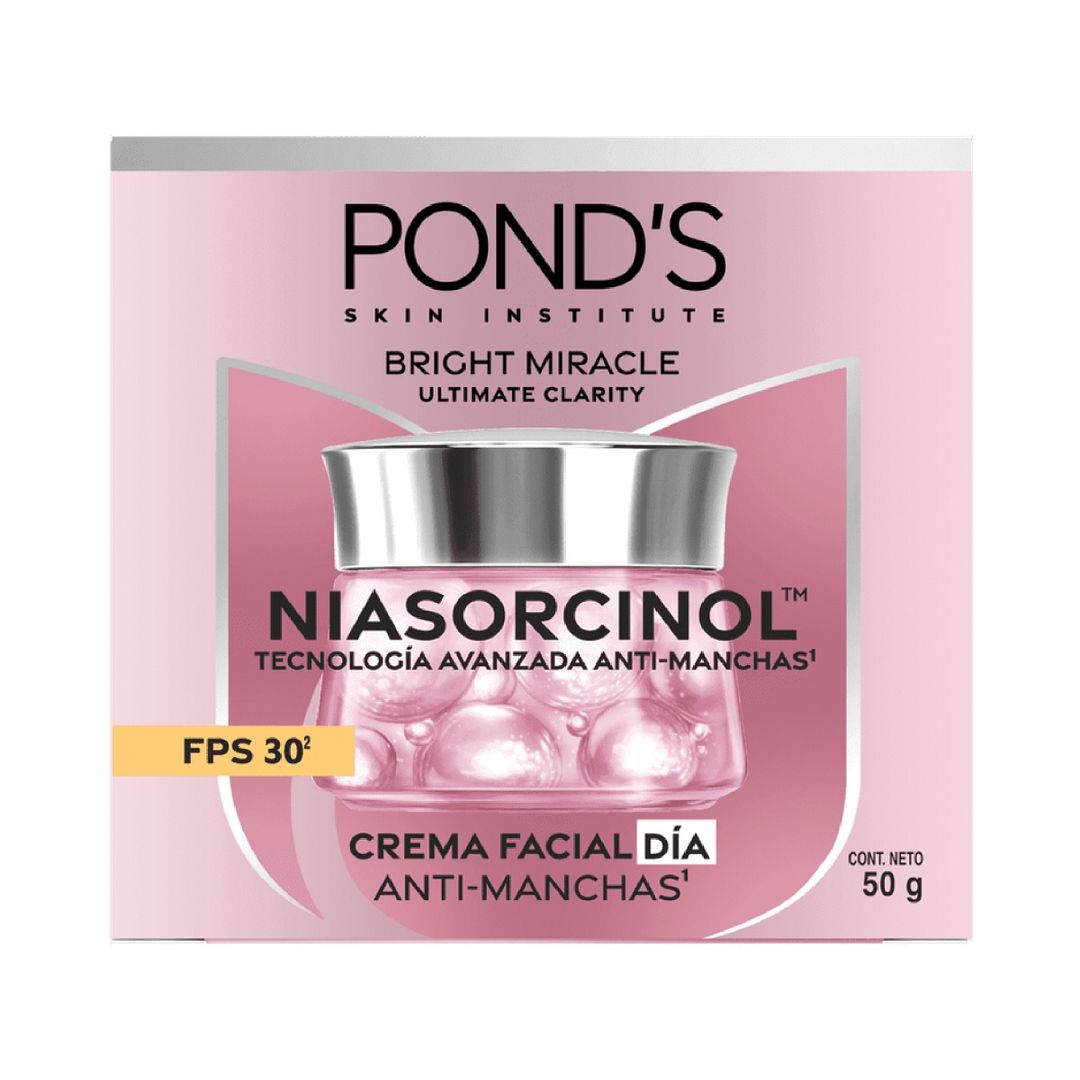 Crema Facial Pond's Antimanchas Bright Miracle con Niasorcinol SPF30 ...
