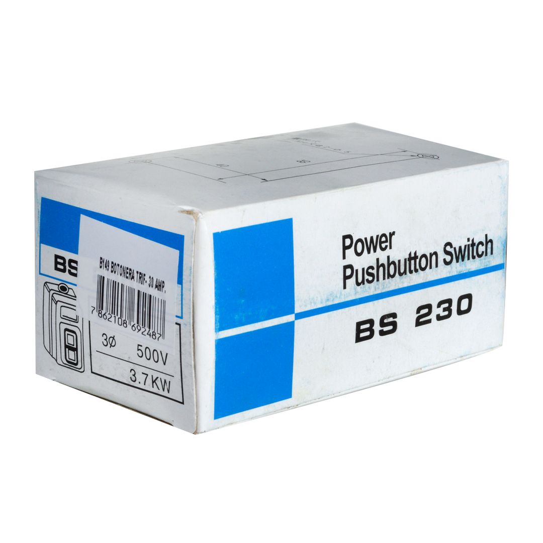 Botonera Tipo Switch Indulamp Trifásica Metálica de 30 Amperios - 1002714
