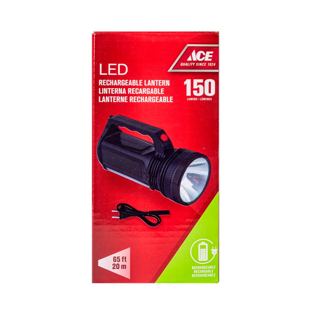 Linterna Led Recargable Ace Negra 150lm - 1004396