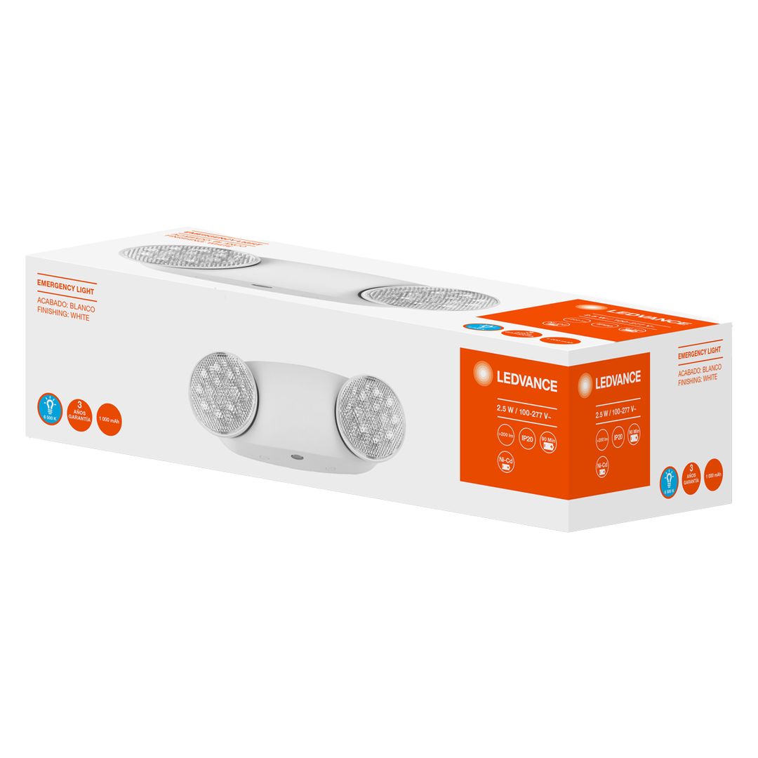 Lámpara Led de Emergencia Ledvance Ovalada 2.5W - 1004598