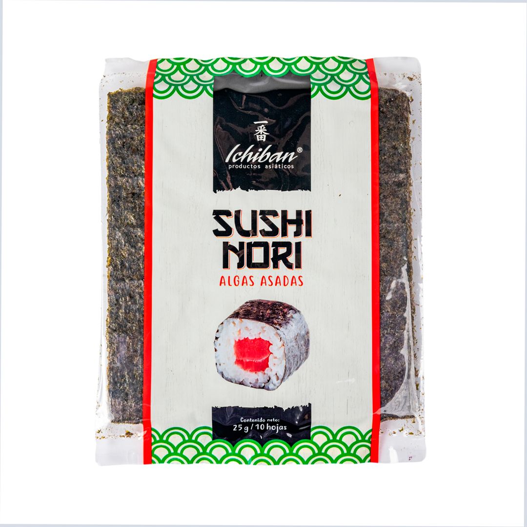 Algas Nori Ichiban para Sushi 25g - 10 Hojas - 1005325