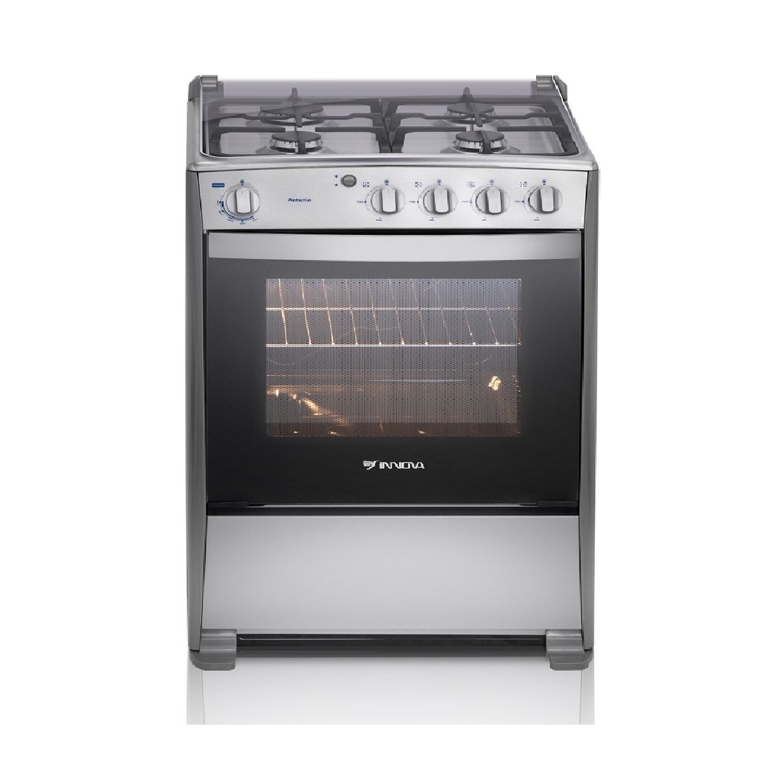 Cocina a Gas Innova 4 Quemadores Inox - 60cm | IN-ANTURIO CROMA - 1005301