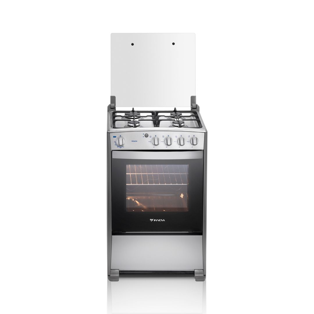 Cocina a Gas Innova 4 Quemadores Inox - 60cm | IN-ANTURIO CROMA - 1005301