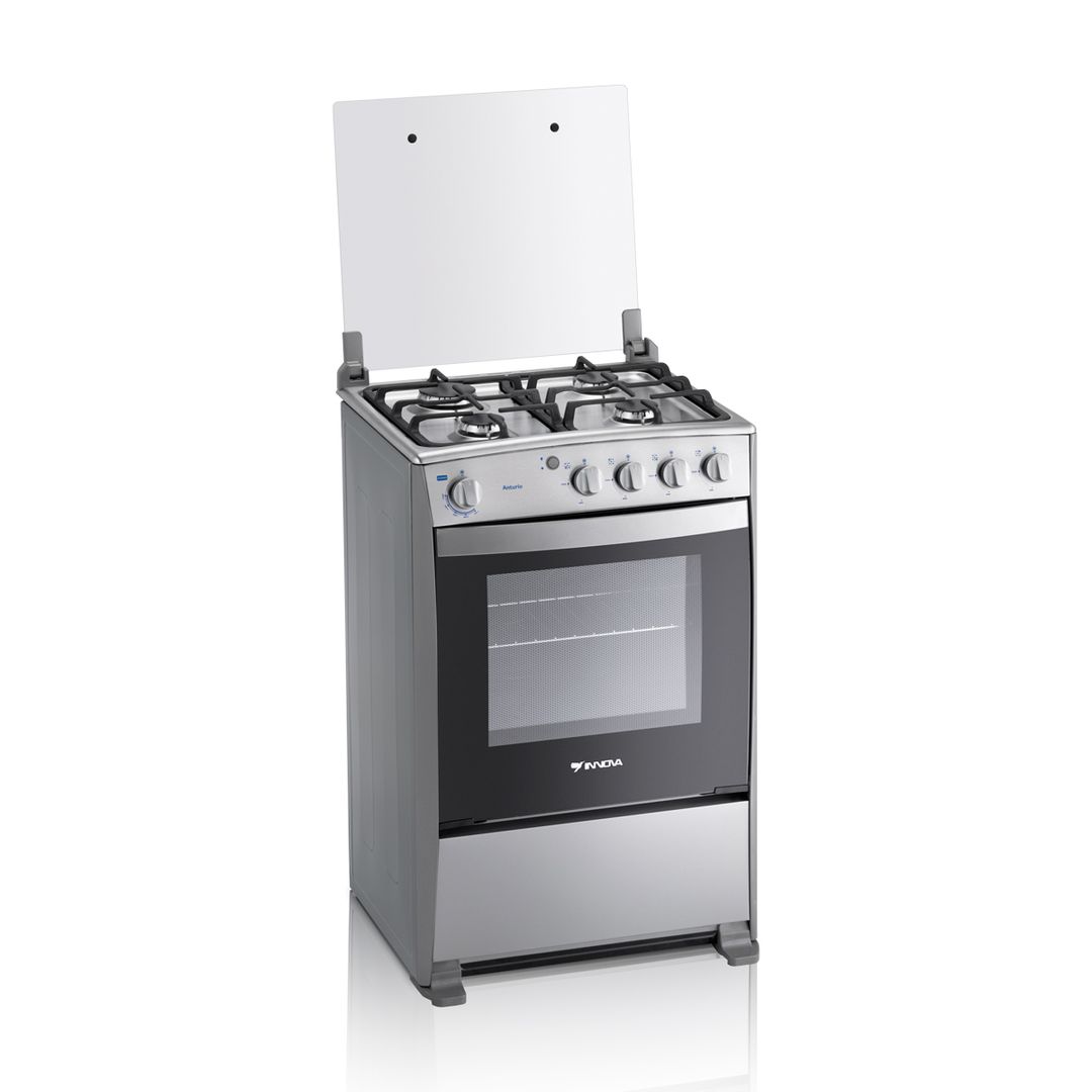 Cocina a Gas Innova 4 Quemadores Inox - 60cm | IN-ANTURIO CROMA - 1005301