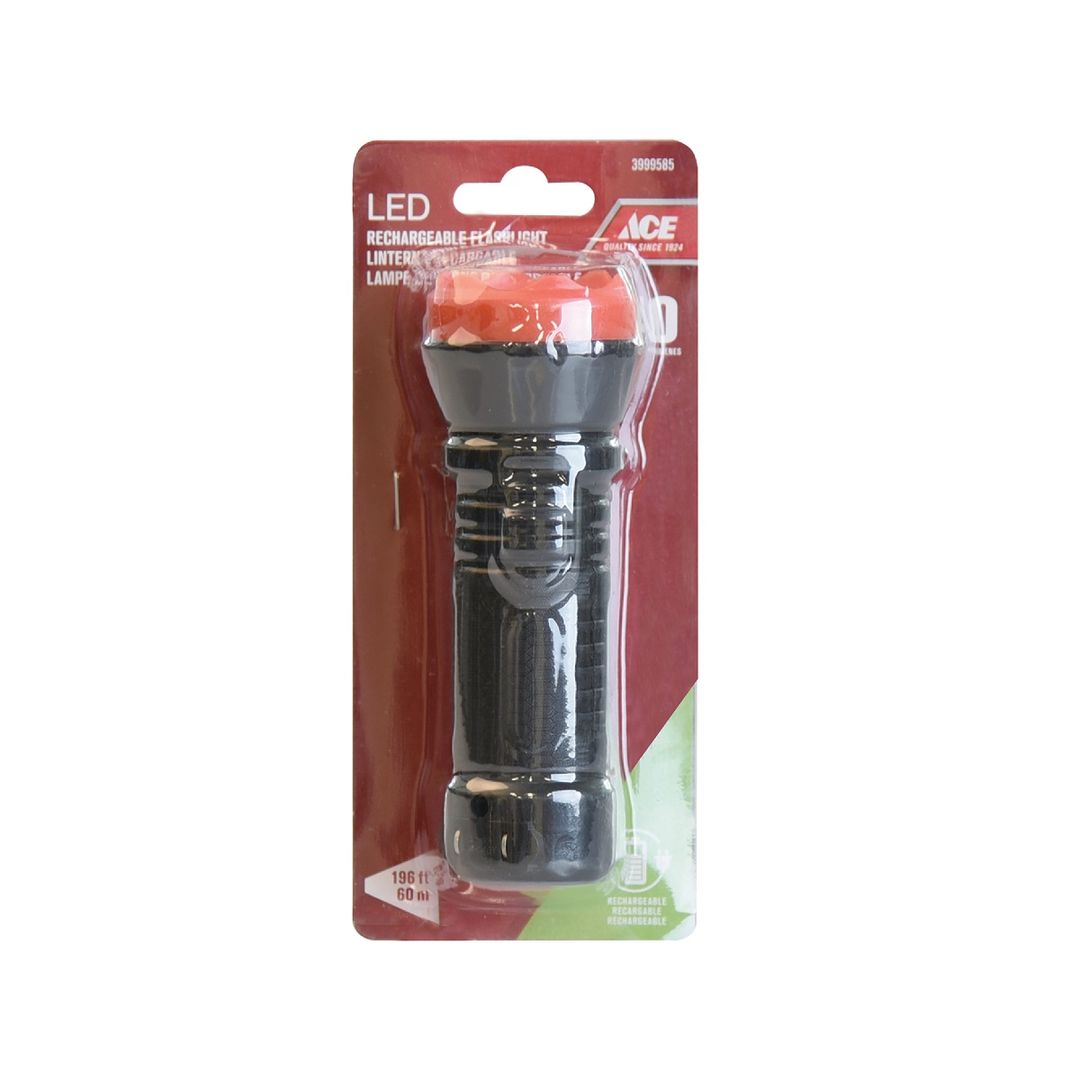 Linterna Led Recargable Ace Negra con Roja 40lm - 1005556