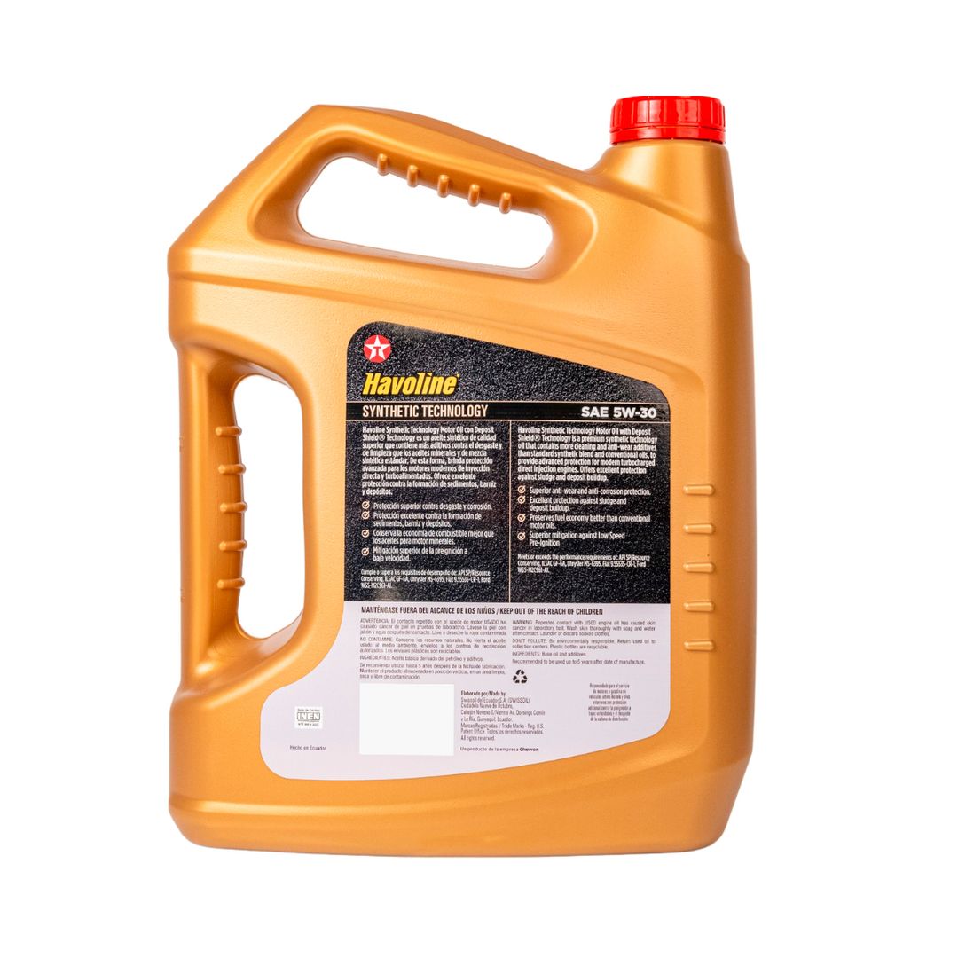 Aceite Automotriz Havoline Synthetic Tecnol 5W30 - 1gal - 1005943