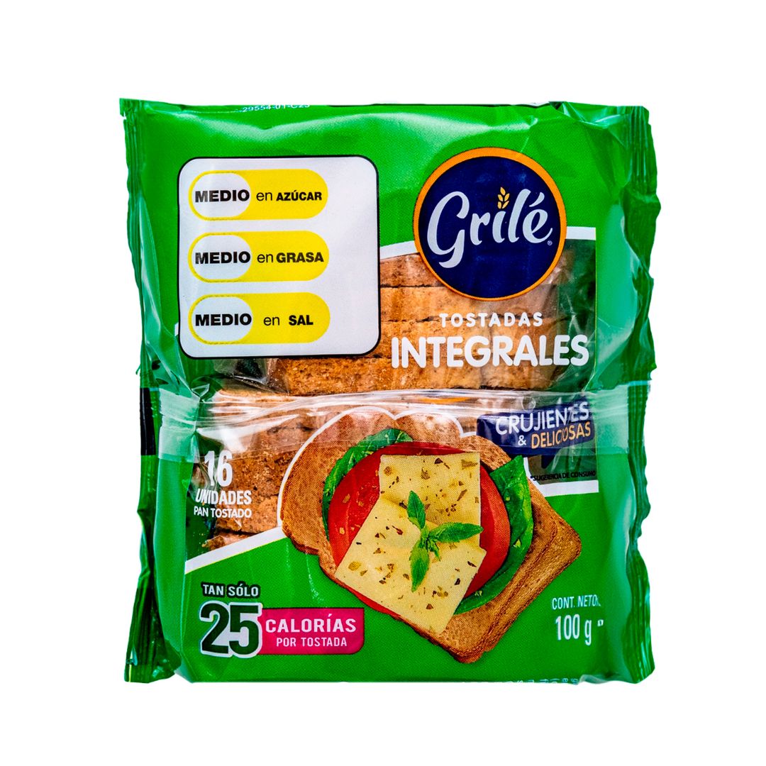 Tostadas Integrales 100g - 4 Paquetes - 1005982
