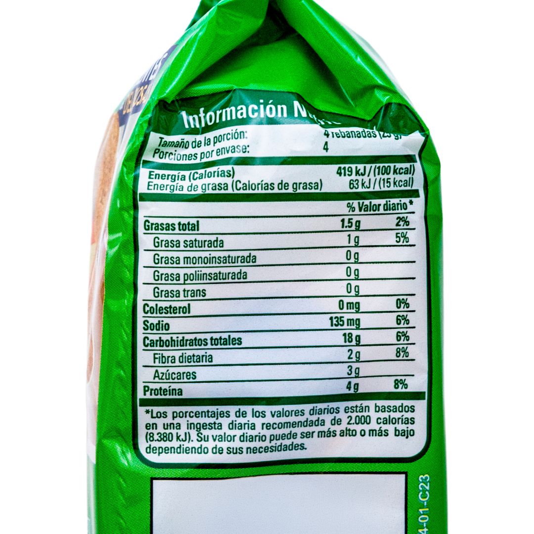 Tostadas Integrales 100g - 4 Paquetes - 1005982