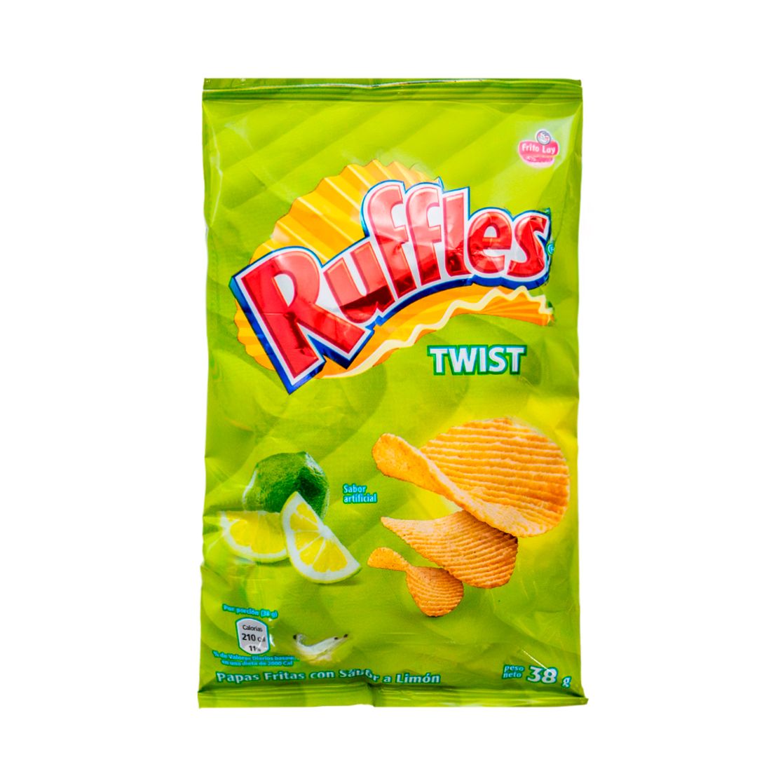 Papas Ruffles Twist Limón 38g - 1006645