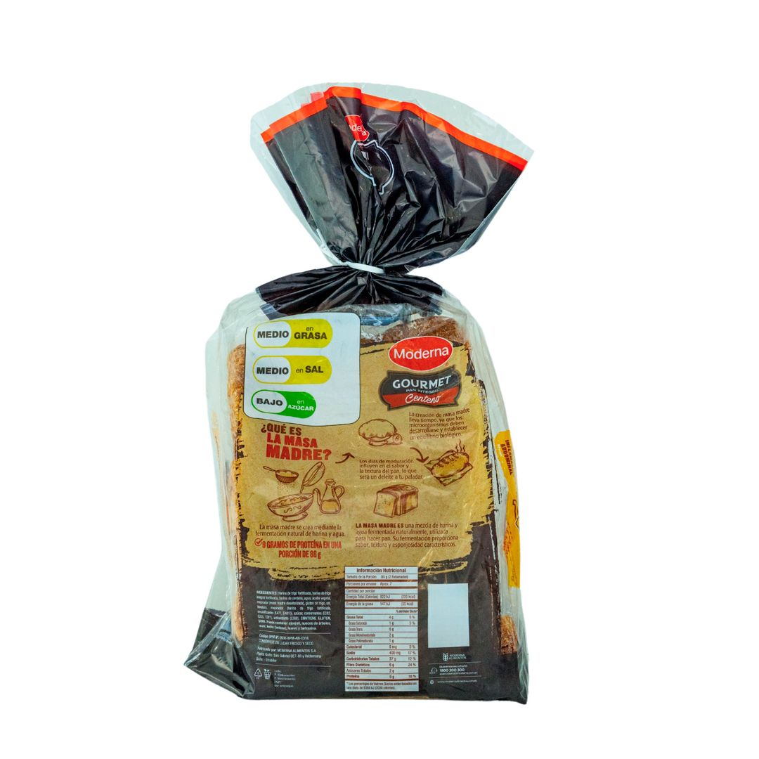 Pan Integral Gourmet Moderna Centeno Masa Madre 600g - 1006651