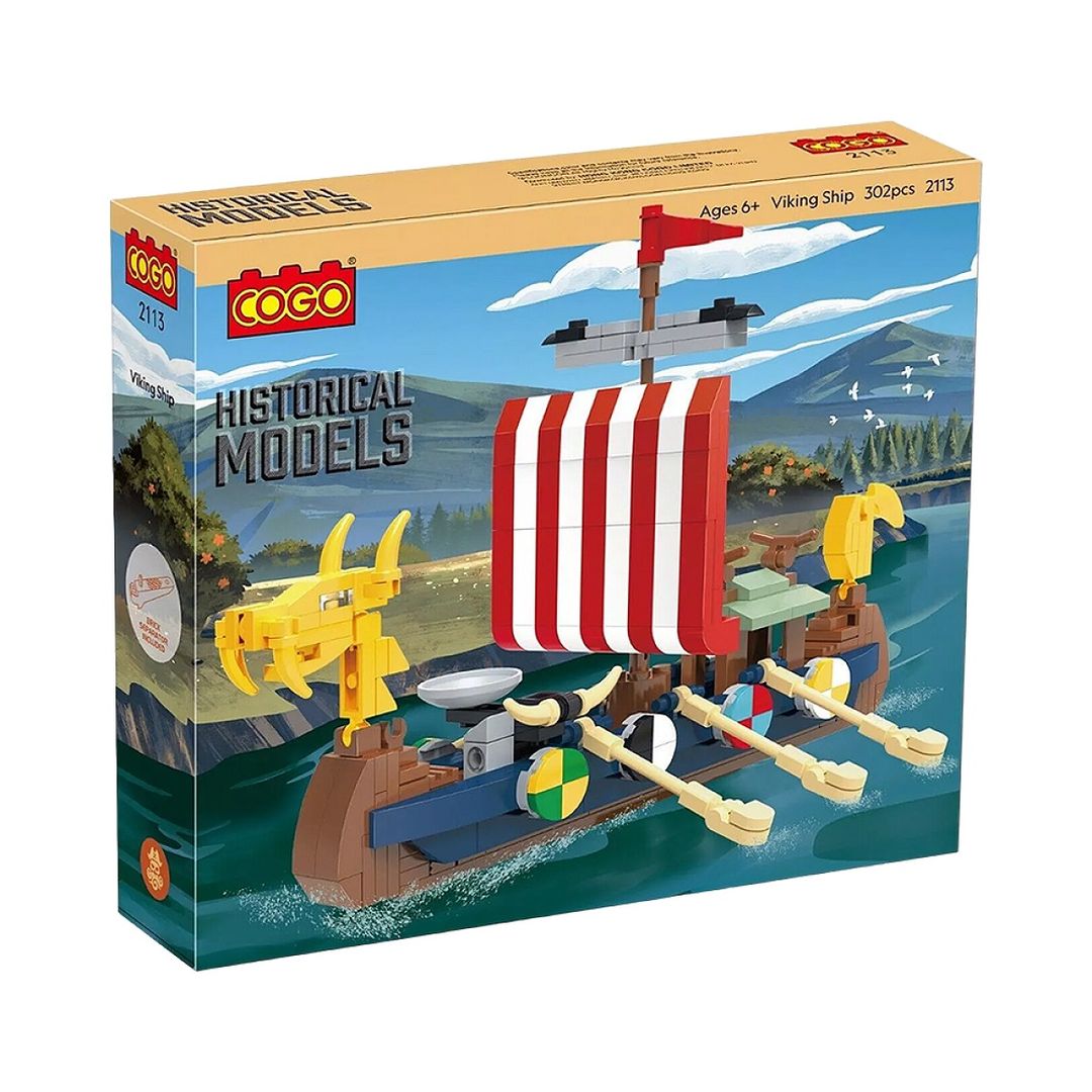 Bloques Cogo Historical Models Bote 302 Piezas - 1007192