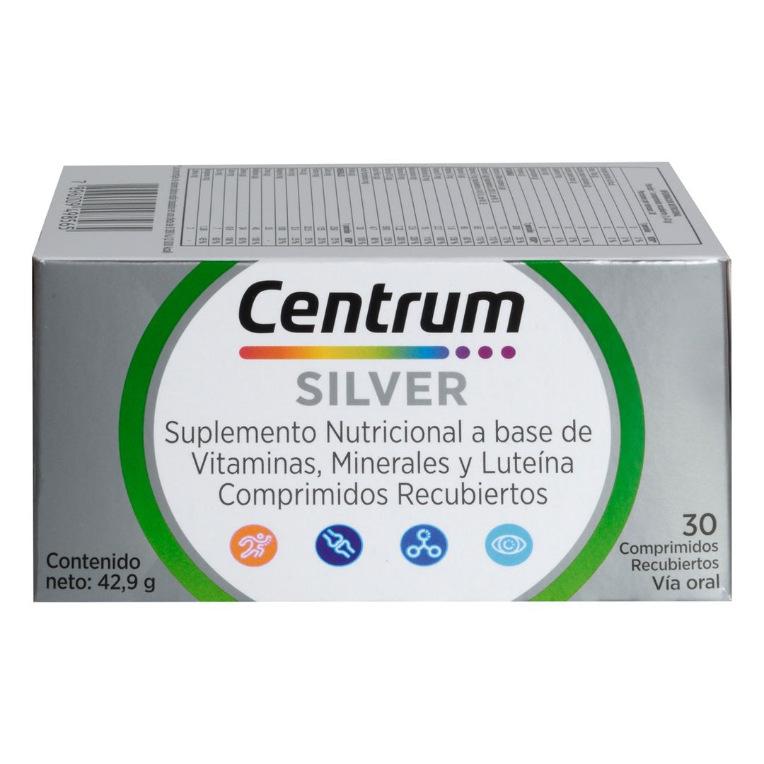 Comprimidos Recubiertos Centrum Silver - 30 Unidades - 1007255