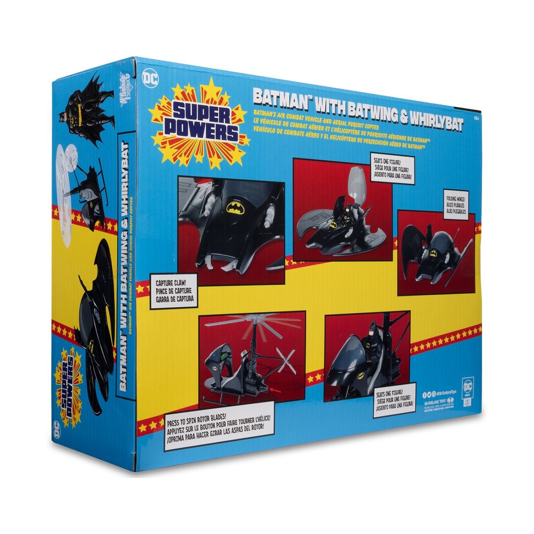Vehículo DC Super Powers Batman With Batwing and Whirlybat - 1007642