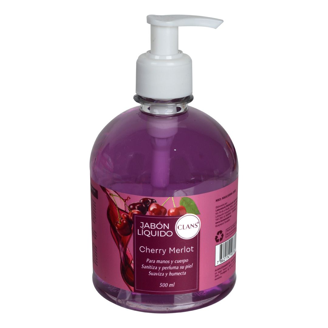 Jabón Líquido Clans Cherry Merlot 500ml - 1007854