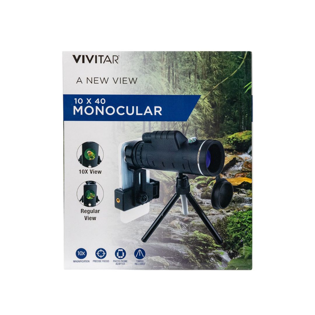 Monocular Vivitar Portátil con Soporte 10x40 - 1007916