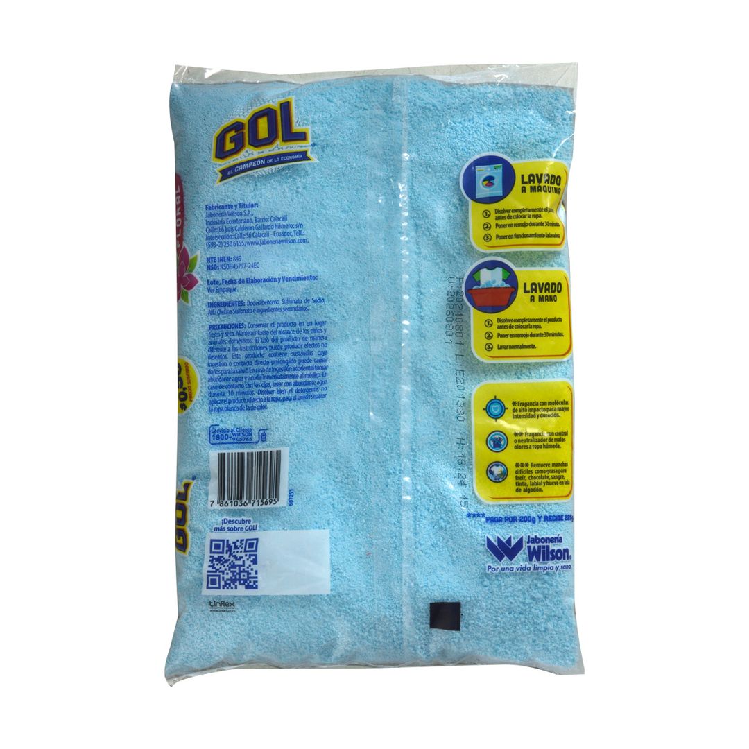 Detergente en Polvo Gol Floral 225 g - 1007983