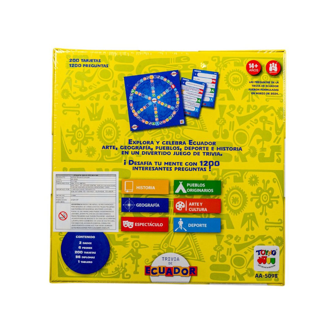 Juego de Mesa Trivia Ecuador - 1008743