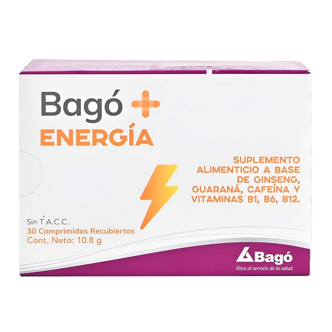 Comprimidos Recubiertos Bagó Energía - 30 Unidades - 1010060