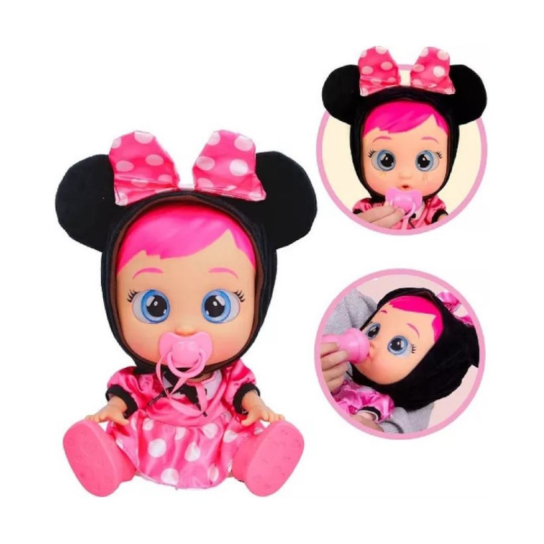Muñeca Cry Babies Minnie Mouse de Disney - 1012546
